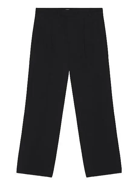 KROST Eco Wool Pleated Trouser - Dark Navy