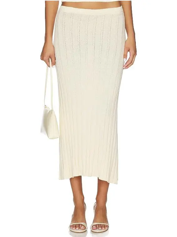 SNDYS Baha Midi Skirt - Cream