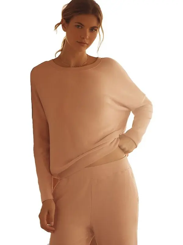 Eberjey Boat-neck Pullover Top - Pink