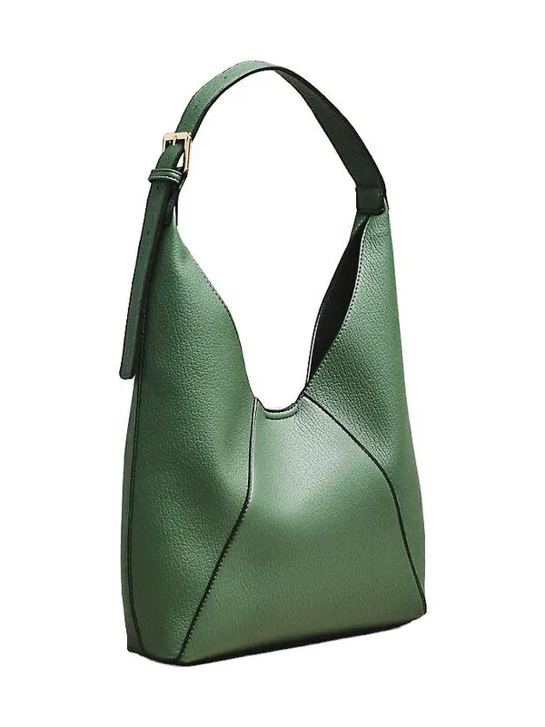 MALI + LILI Vegan-leather Triangle Shoulder Bag - Sage