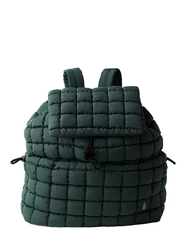 Free People Quilted Hiker Backpack - Evergreen