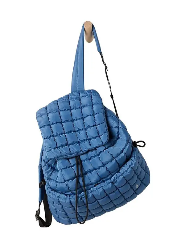 Free People Quilted Hiker Backpack - French Blue