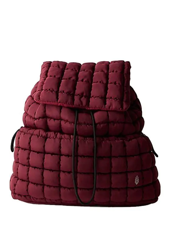Free People Quilted Hiker Backpack - Mahogany