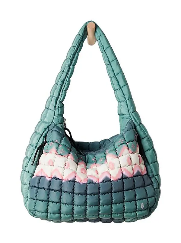 Free People Printed Carryall Bag - Green Glow