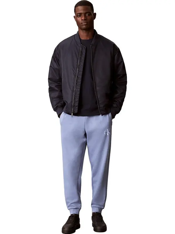 Calvin Klein Monologo Fleece Joggers - Dusty Sailor Blue
