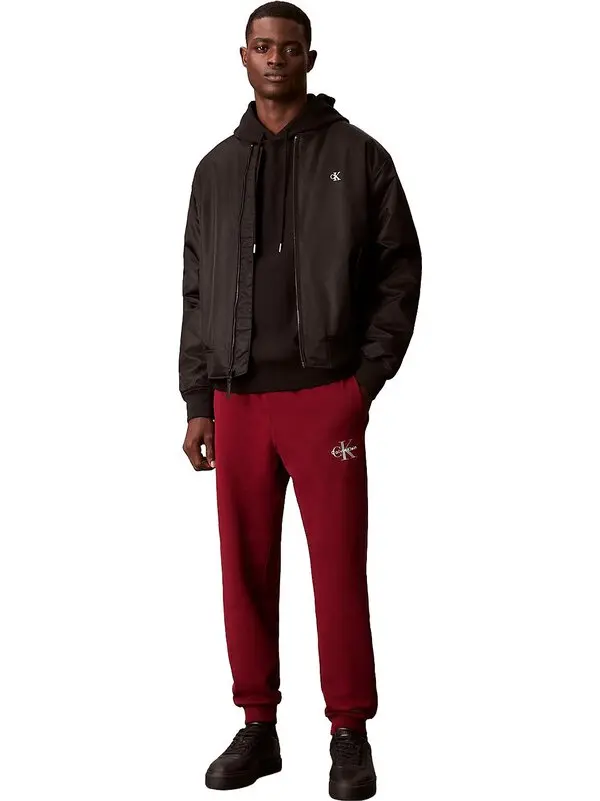 Calvin Klein Monologo Fleece Joggers - Renaissance Red