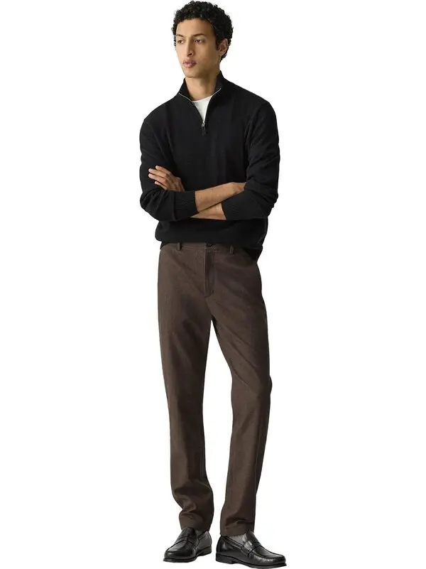 Theory Zaine Pant In Mercer Twill - Dark Cafe Multi