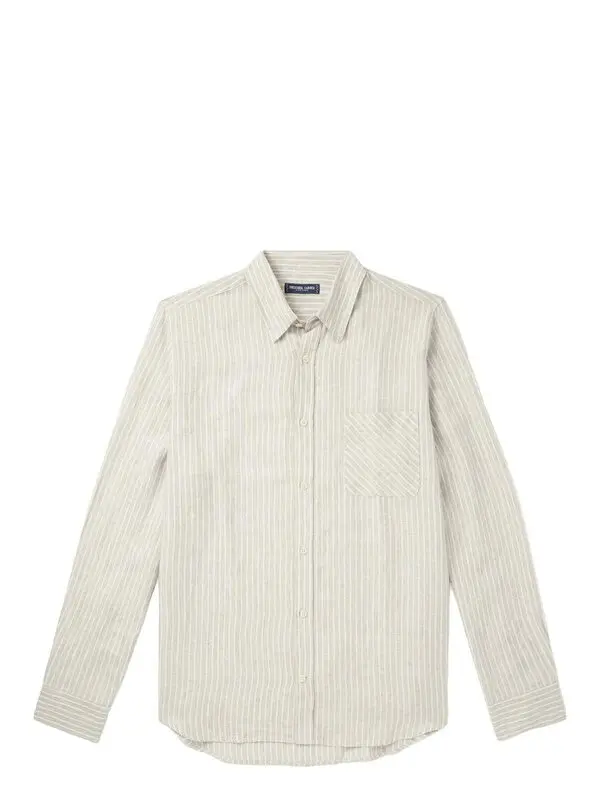 Frescobol Carioca Telles Striped Linen Shirt - Neutrals