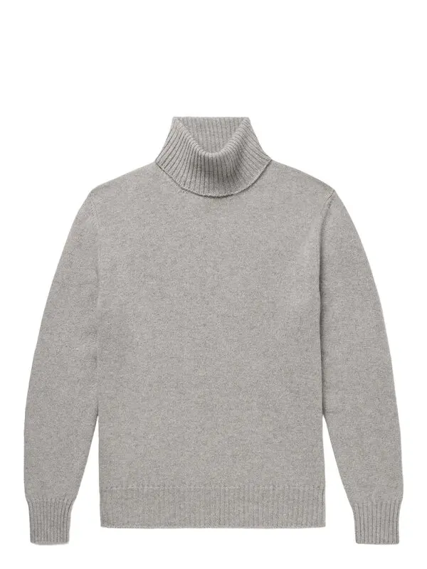 Sease Cashmere Rollneck Sweater - Gray