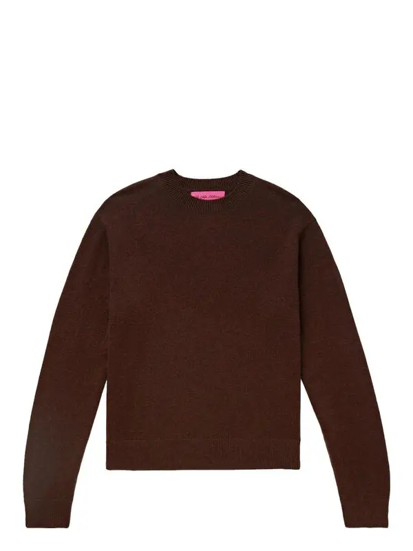 THE ELDER STATESMAN Tranquility Cashmere Sweater - Brown