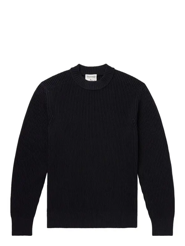 S.N.S. HERNING Fender Virgin Wool Sweater - Blue