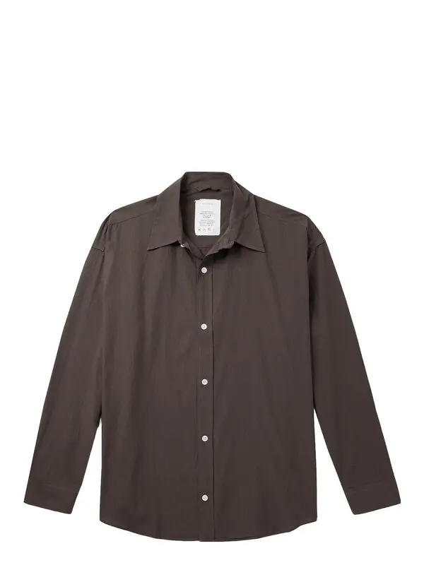 MFPEN Network Cotton Shirt - Brown