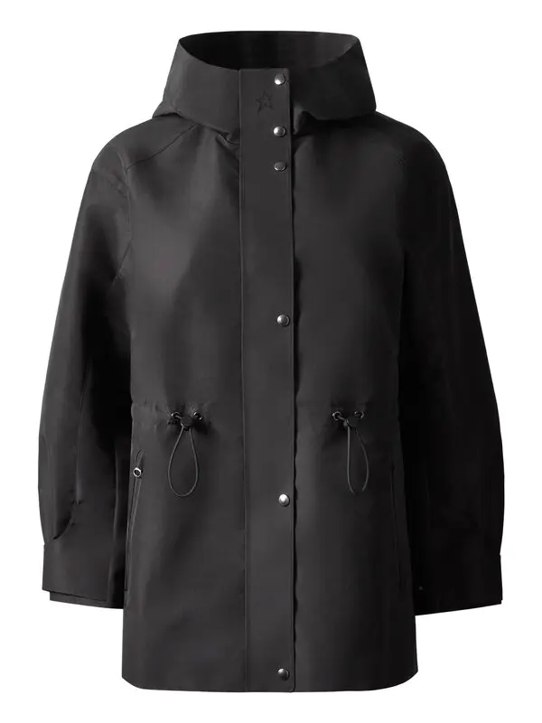 Perfect Moment Drawstring Parka Jacket - Black