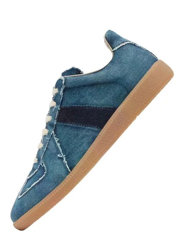MAISON MARGIELA Ripped Replica Lace-up Sneakers - Blue
