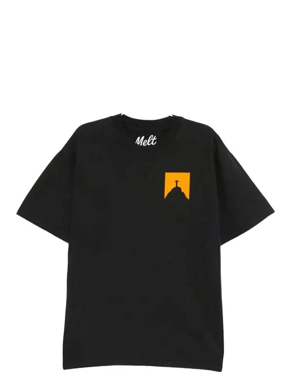 MELT Graphic Print T-shirt - Black