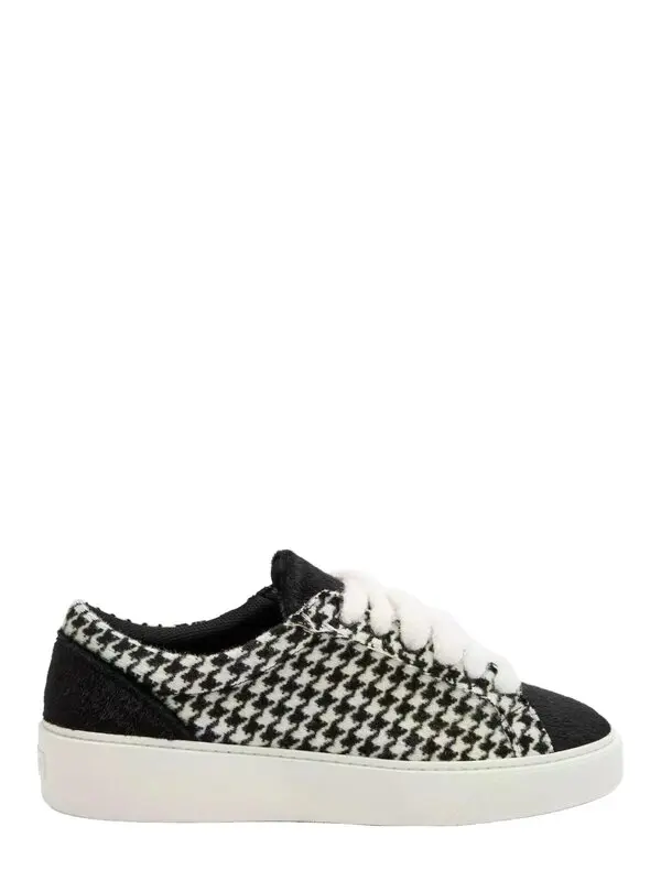 NUMERIS Signet Houndstooth Sneakers - Black