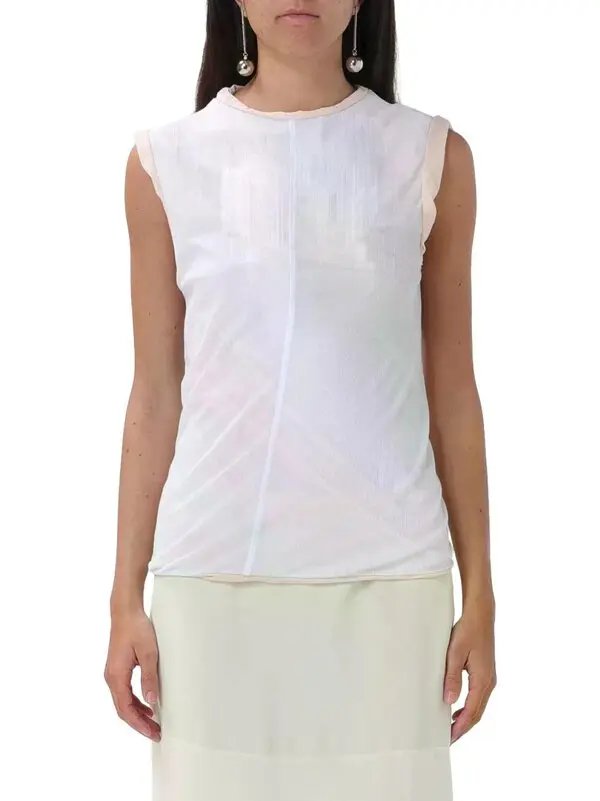 Sportmax Eolo Ruffled Top - White