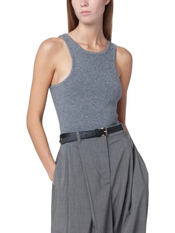 Almada Label Luna Wool And Cashmere Top - Grey