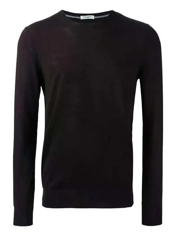 PAOLO PECORA Crew Neck Jumper - Brown