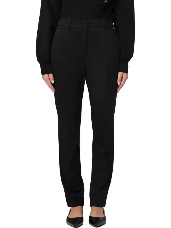 Liu Jo Logo Detail Trousers - Black