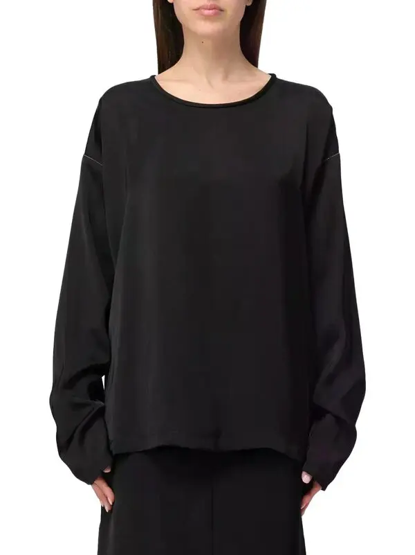 Fabiana Filippi Shoulder-detail Top - Black