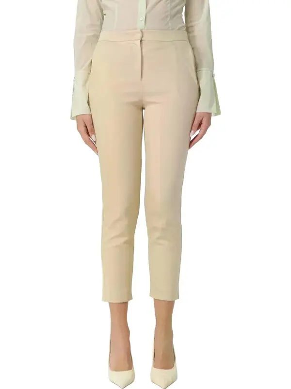 Patrizia Pepe Appliqué Trousers - Neutrals
