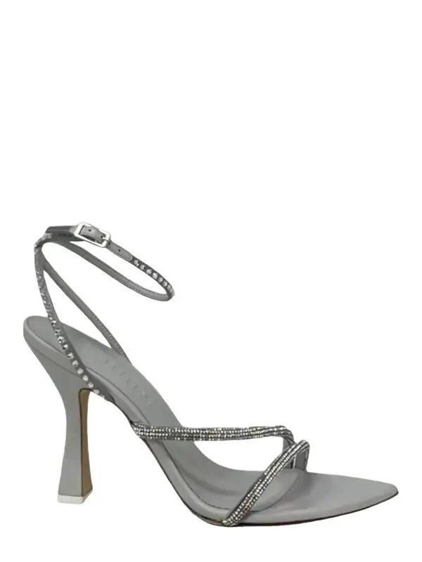 3JUIN 100mm Giglio Embellished Sandals - Grey