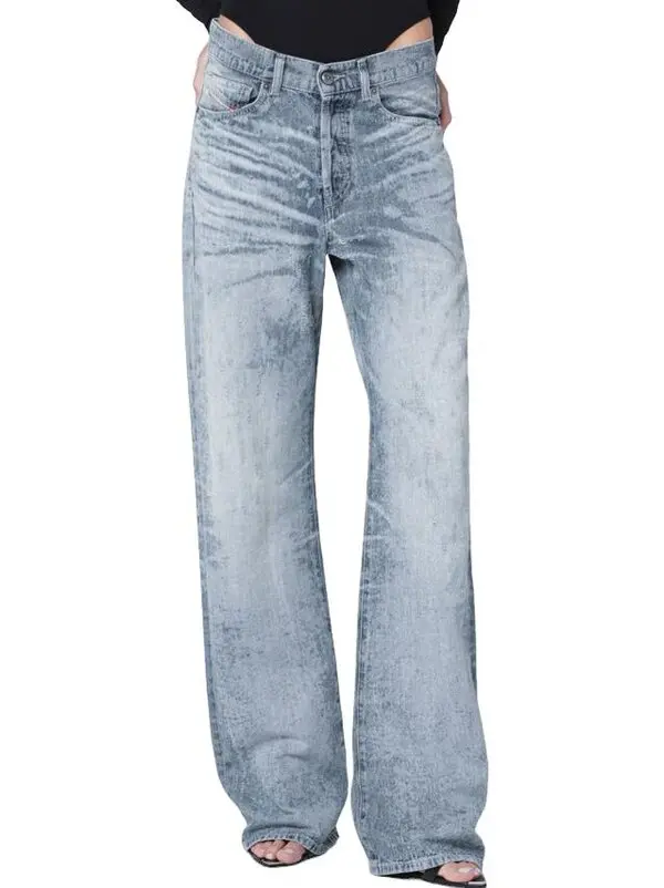 DIESEL 1971 D-sent Straight Leg Jeans - Blue