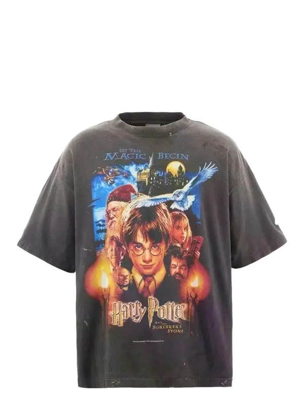 SAINT MXXXXXX Harry Potter Sorcerer's Stone T-shirt - Black