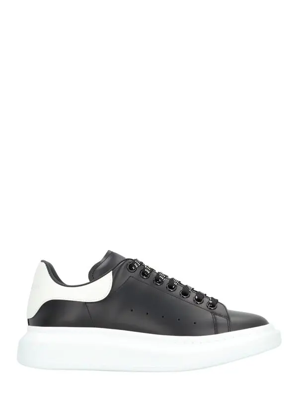 Alexander McQueen Leather Chunky Sole Sneakers - Black