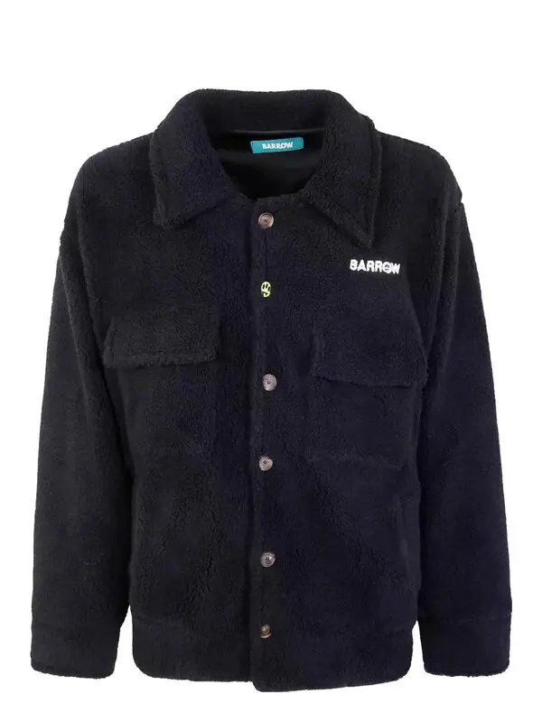 BARROW Teddy-print Shirt Jacket - Black