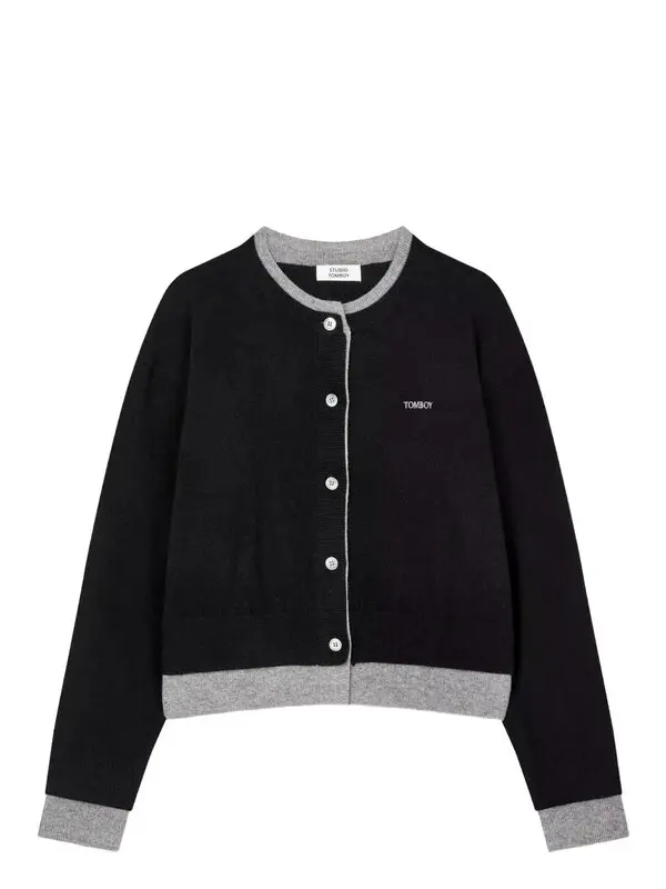 STUDIO TOMBOY Layered Cardigan - Black