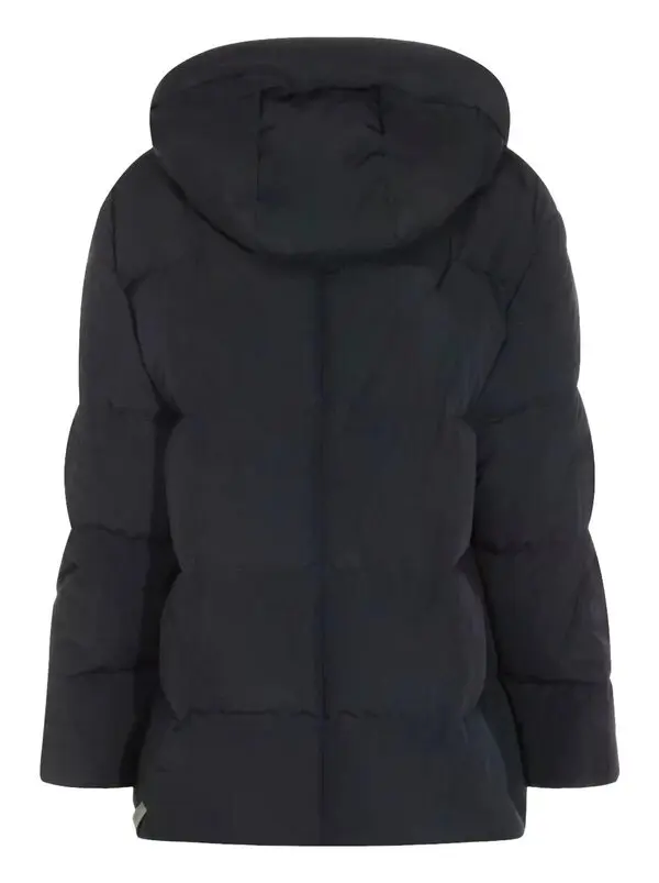 JIL SANDER Hooded Zip Coat - Black