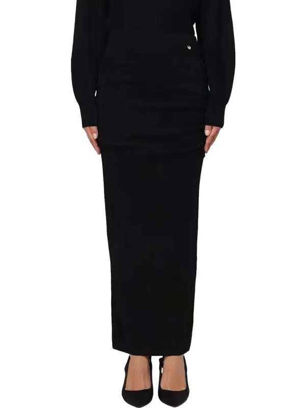 Liu Jo Gathered Maxi Skirt - Black