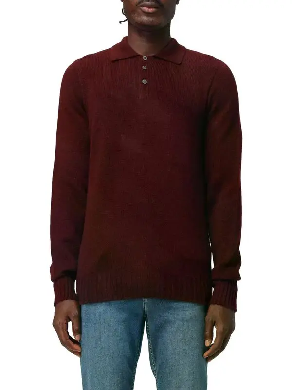 DRUMOHR Buttoned Sweater - Brown