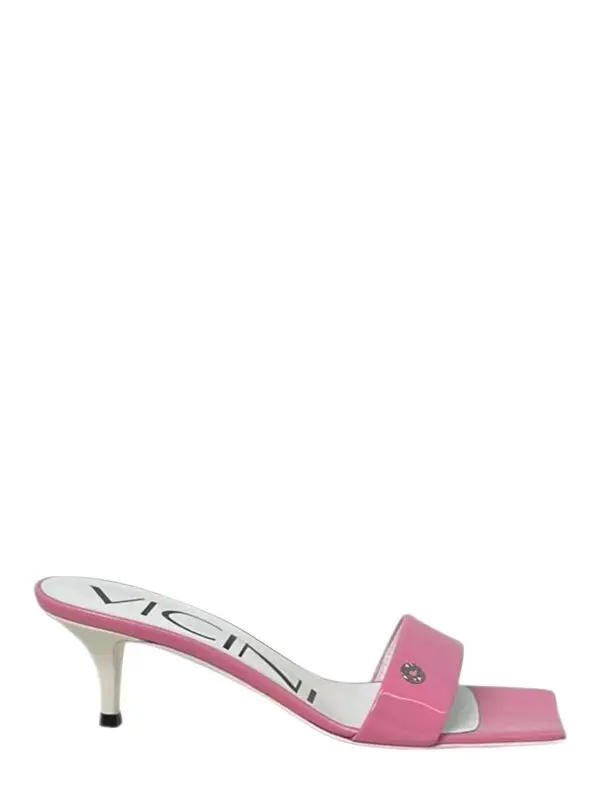 Vicini Square-toe Stiletto Sandals - Pink