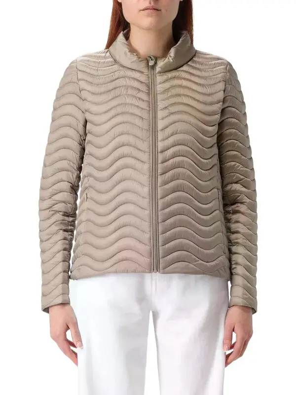 SAVE THE DUCK Wavy Quilted Jacket - Neutrals