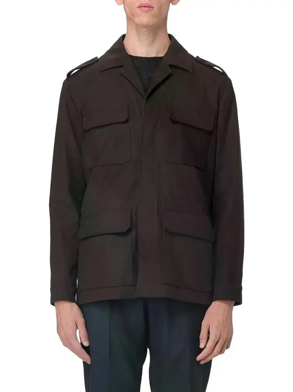 PAOLO PECORA Flap-pocket Jacket - Brown