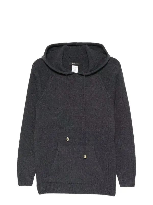 Fabiana Filippi Wool-blend Hoodie - Black