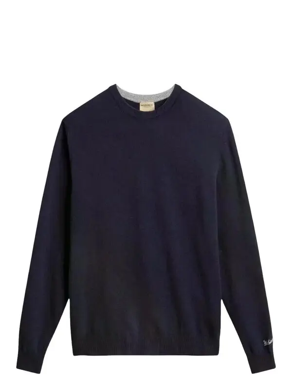 Woolrich Crewneck Logo Sweater - Blue