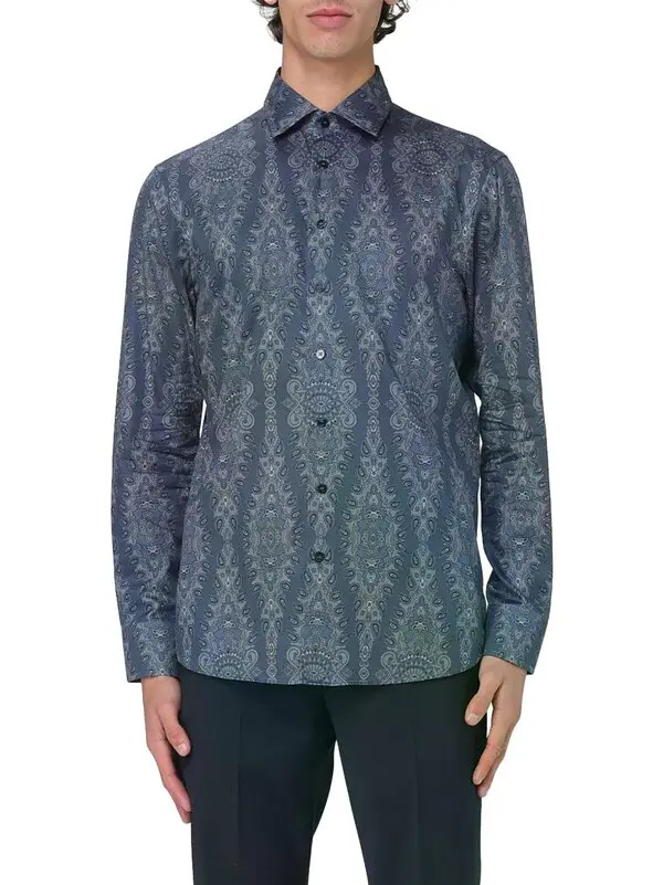 Etro Roma Patterned Shirt - Blue
