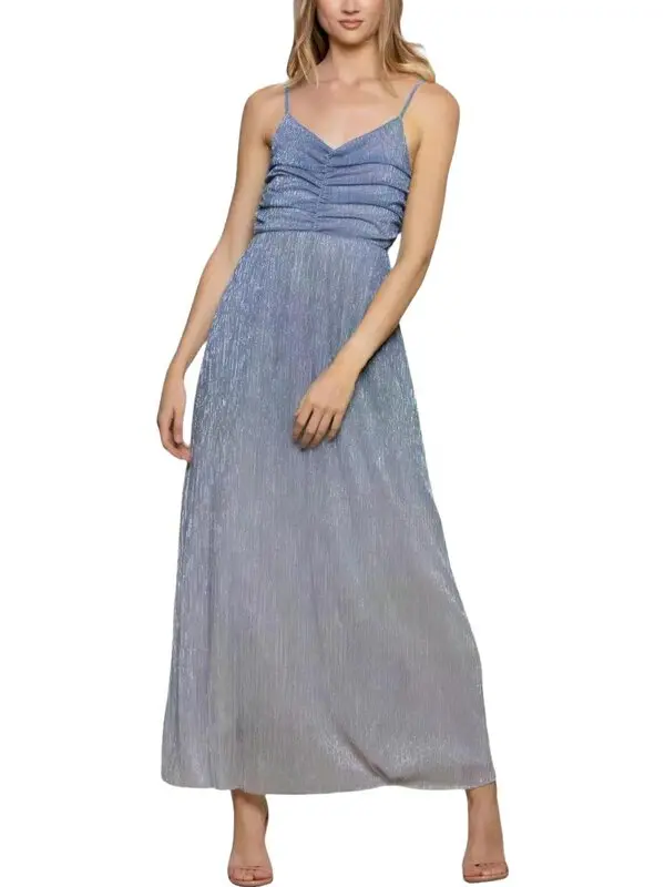 KOCCA Margot Ruched Maxi Dress - Blue