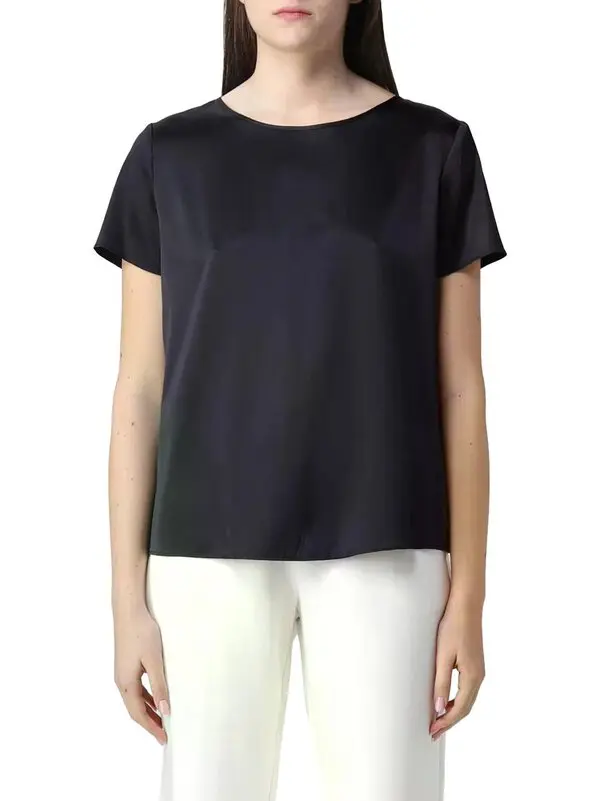 Giorgio Armani Satin Top - Black