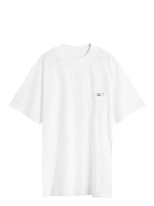 MAISON MARGIELA Oversized Logo T-shirt - Optic White