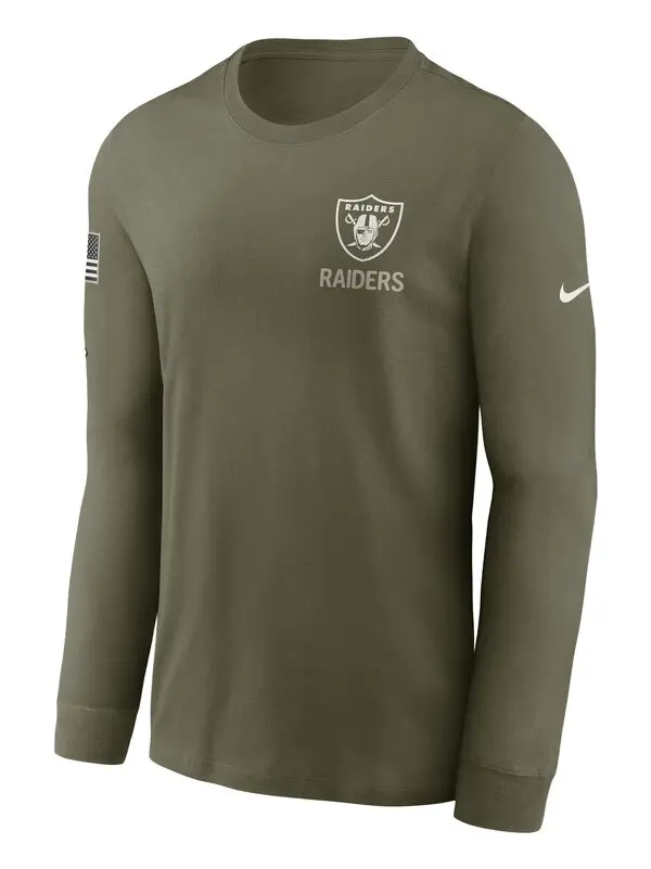 Nike Las Vegas Raiders Salute To Service Nfl Long-sleeve T-shirt - Brown