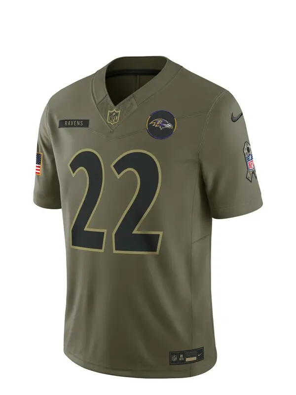 Nike Derrick Henry Baltimore Ravens Salute To Service Nfl Limited Jersey - Brown