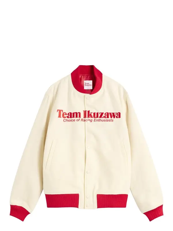 TEAM IKUZAWA Wool Team Jacket - Cream