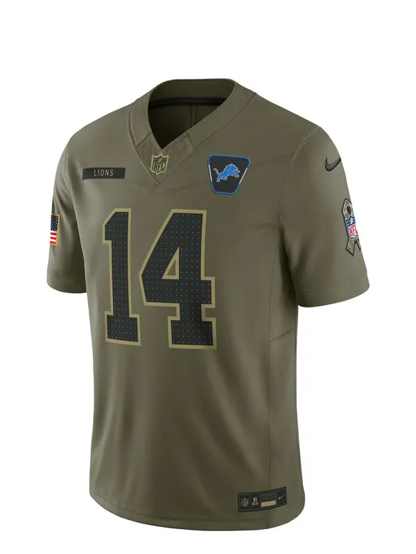 Nike Amon-ra St. Detroit Lions Salute To Service Nfl Limited Jersey - Brown