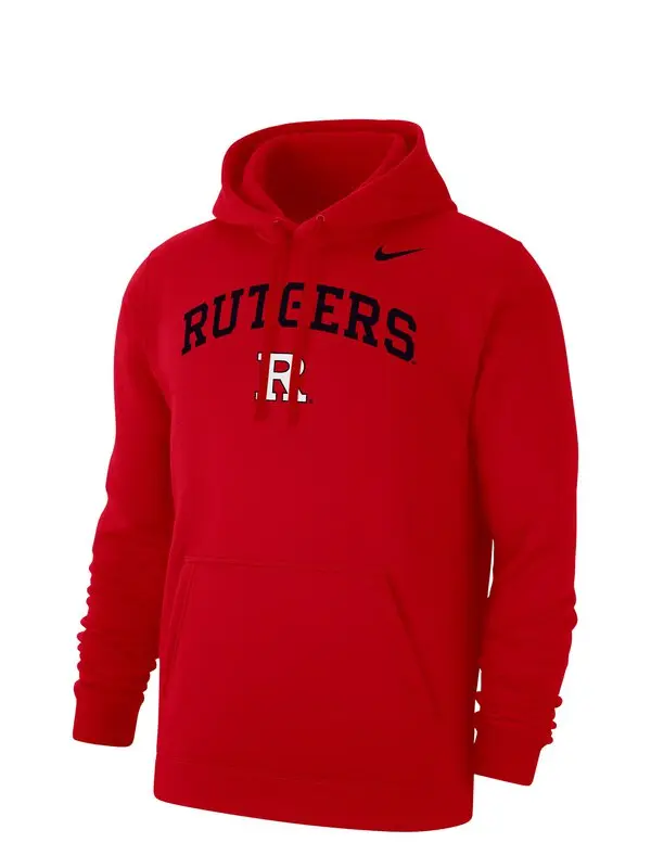 Nike Club Basketball Fleece Pullover Hoodie - Red