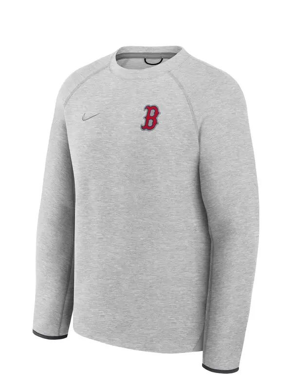 Nike Boston Red Sox Mlb Tech Fleece Pullover Crewneck - Grey